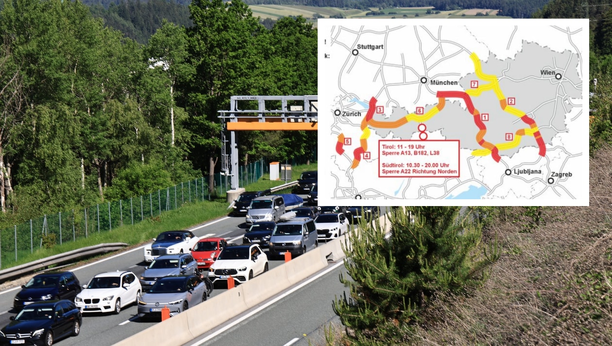 „Umfahren Sie Tirol“ - Brenner-Totalsperre: Das müssen Reisende wissen ...