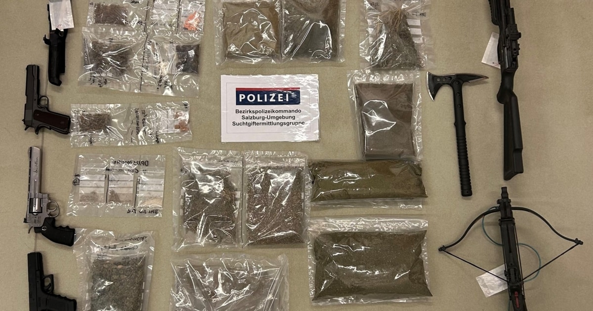Waffen sichergestellt - 50 Kilo Cannabis verkauft: Salzburger in Haft ...