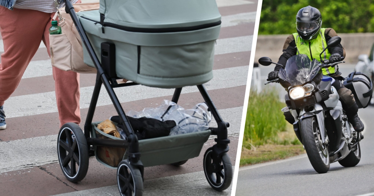 Bub (1) verletzt - Kinderwagen auf Schutzweg von Motorrad gerammt ...