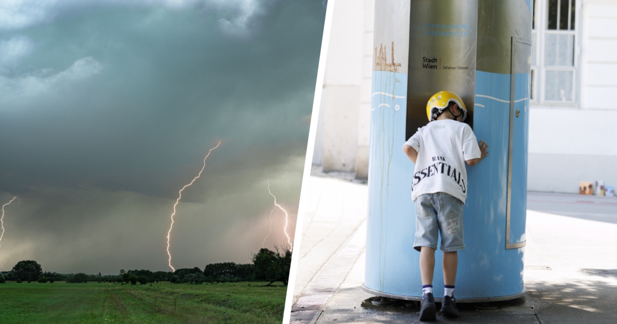 Austria Split in Two - Heavy rain, hail, and gusty winds in the west ...